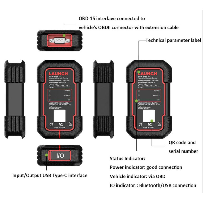 LAUNCH DBSCAR VII Bluetooth Dongle
